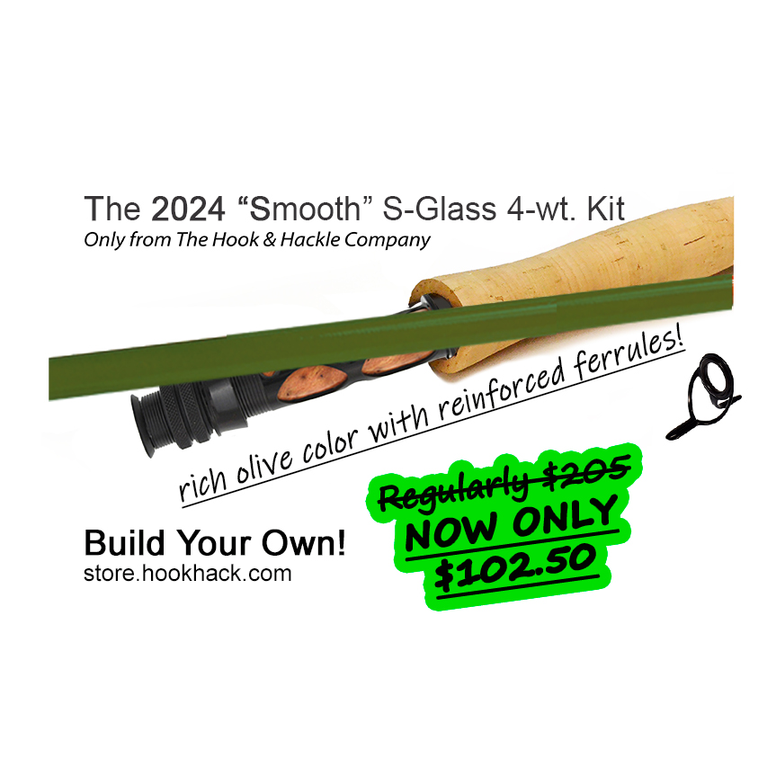 H&H S-Glass 7'6 4wt 4-pc Kits - 4 Colors Available - The Hook & Hackle ...